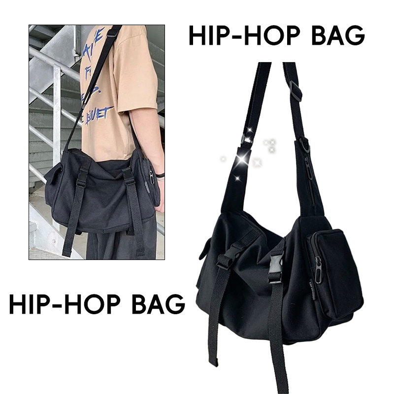 Canvas Sling Bag Unisex exercise sling bag Sports Hip-hop Bags For ...