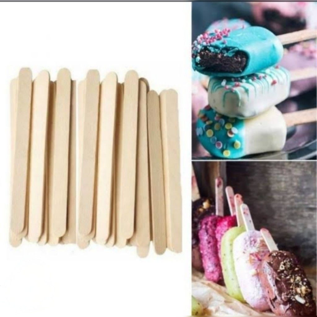 50PCS/PACK POPSICLE STICK PLAIN WITH 12cm LONG | Shopee Philippines