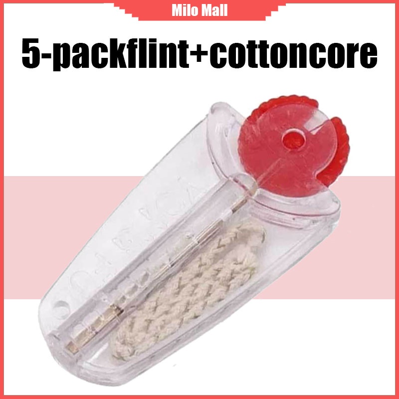 5Pcs Flint Stones+Cotton Wick Flints And Wick Replacement For Kerosene ...