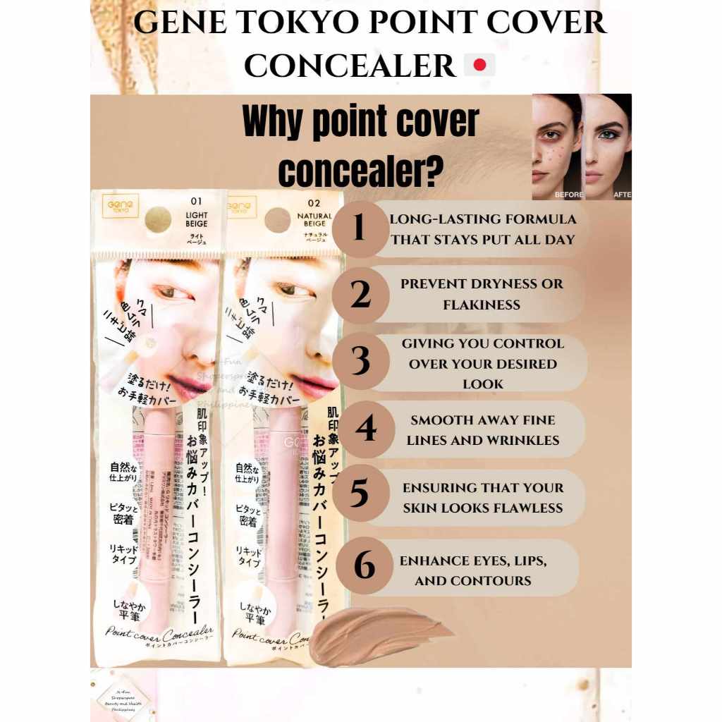 CONCEALER FULL COVER BRUSH TYPE LIQUID CONCEALER ( GENE TOKYO JAPAN ...