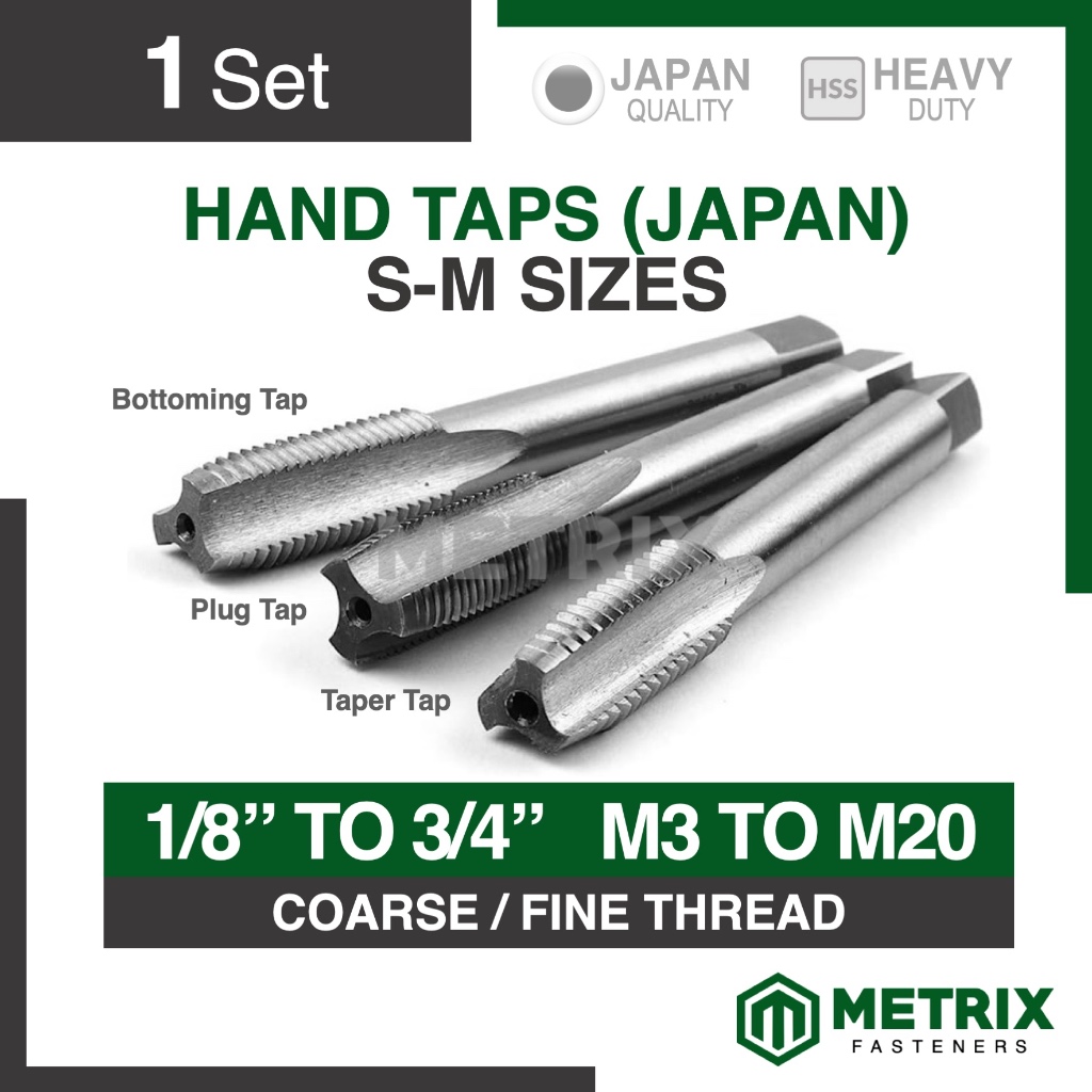 1set Hand Tap Japan HD / Heavy Duty Handtap Thread Tool - Taper / Plug ...