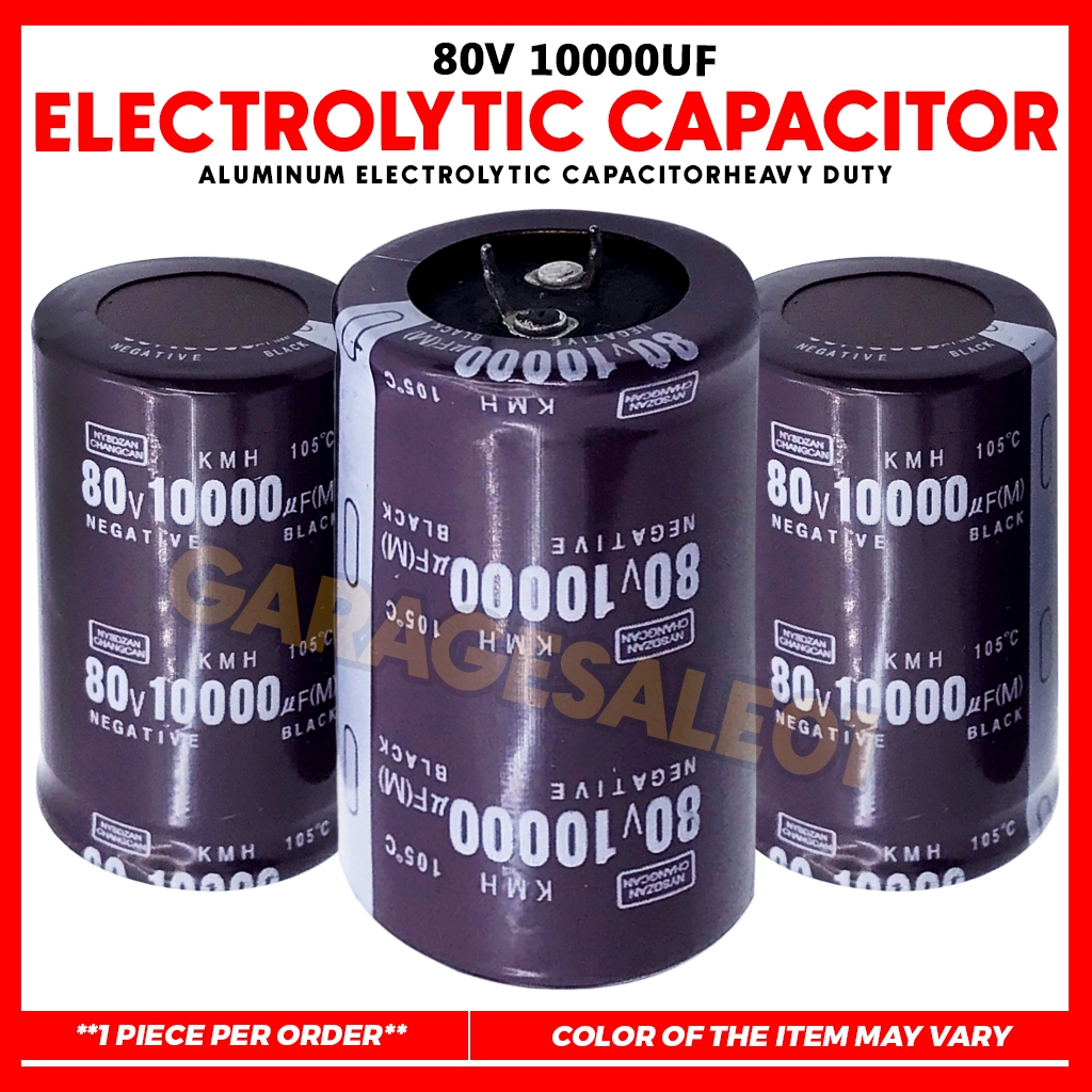 🟨80V 10000uF Electrolytic Capacitor Filter Current Condenser For Audio ...