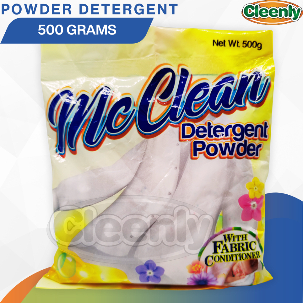 McClean Detergent Powder - with Fabcon Scent - 500g | Shopee Philippines