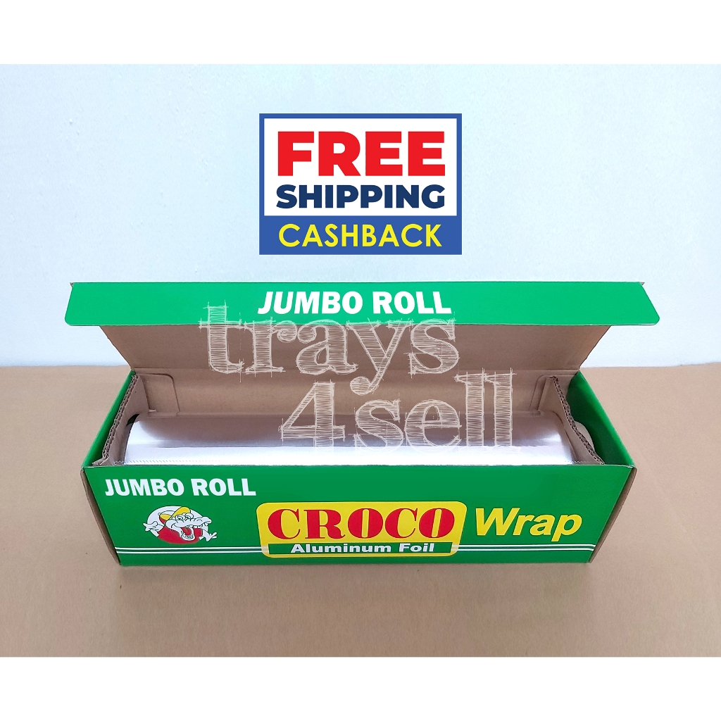Original Croco Shurewrap Aluminum Foil Wrap Jumbo Roll (Matibay) 12 ...