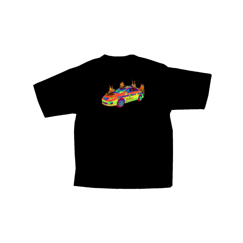 DSR “ Burning Police Car " T-shirt | Shopee Philippines