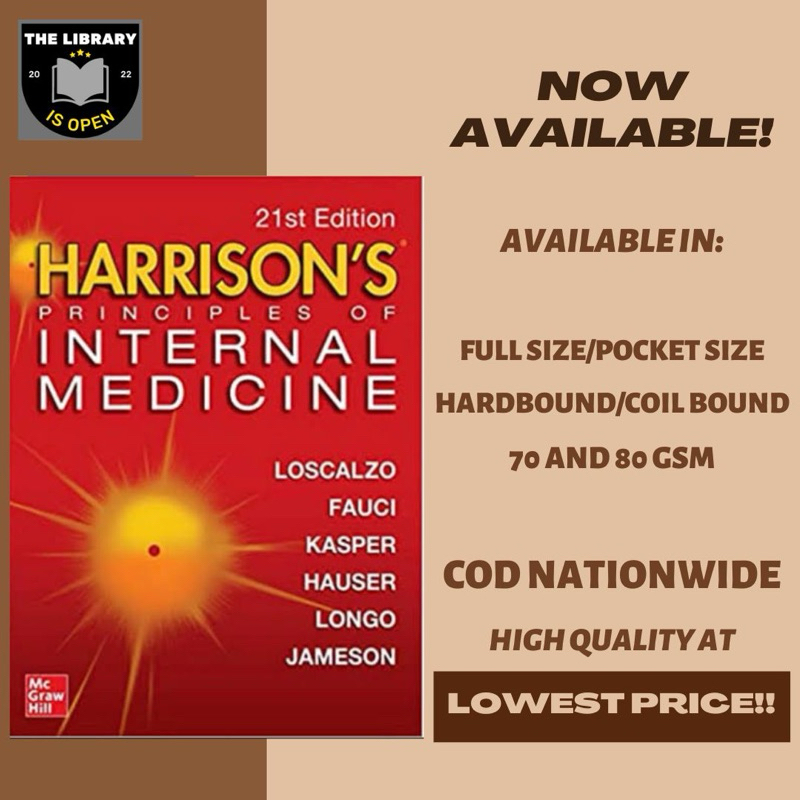 HARRISON’S PRINCIPLES OF INTERNAL MEDICINE 21st EDITION | Shopee Philippines