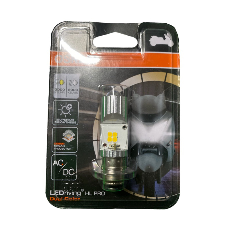 OSRAM LED HEAD LIGHT T19 PROJECTOR DUAL COLOR AC/DC PLUG AND PLAY 1LEG ...