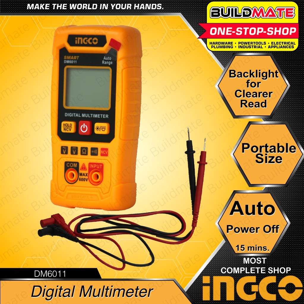 BUILDMATE Ingco Digital Multimeter Tester 1999C / 4000 Counts Multi ...