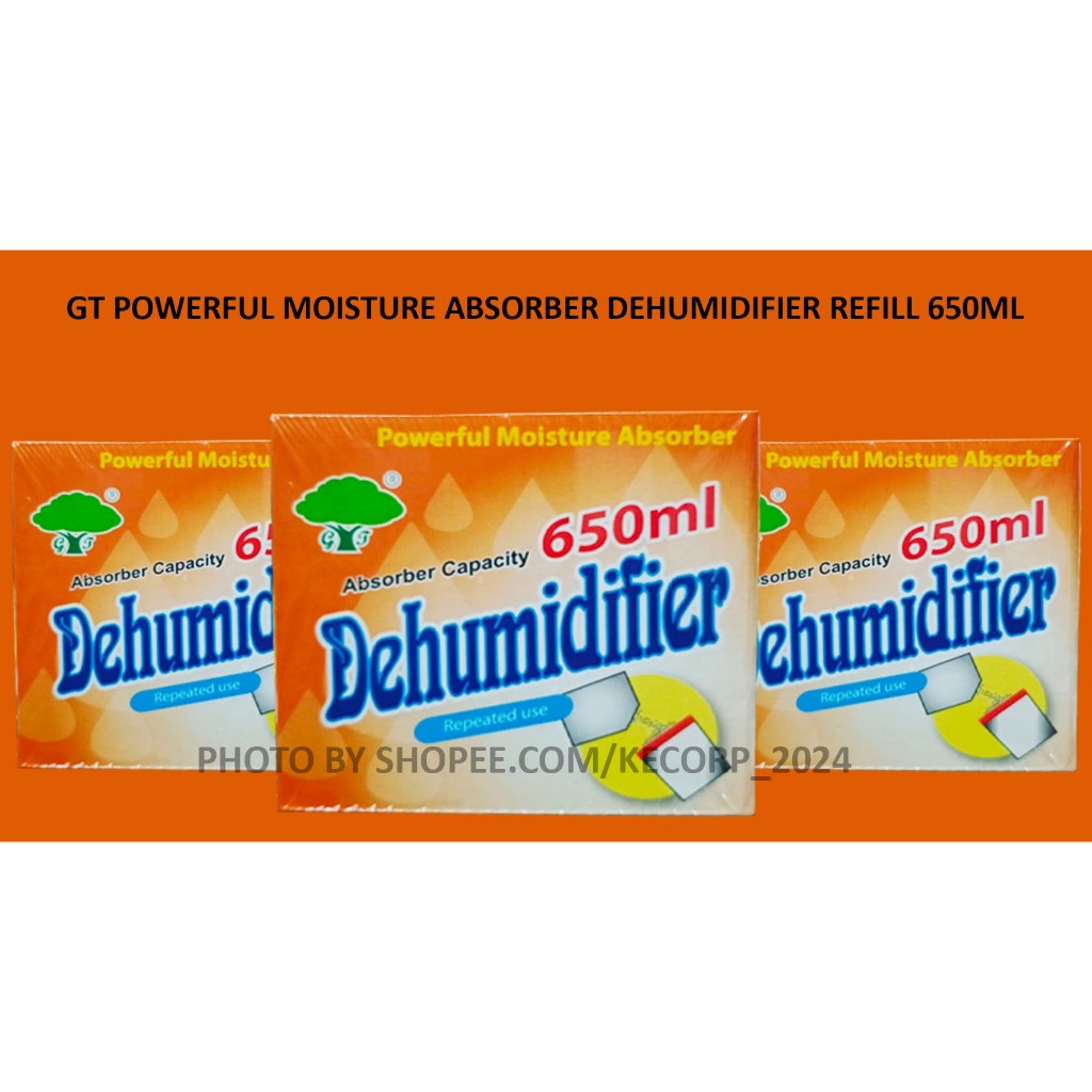 Dehumidifier Powerful Moisture Absorber by GT 650ml Refill in a Box_kc241207 | Shopee Philippines