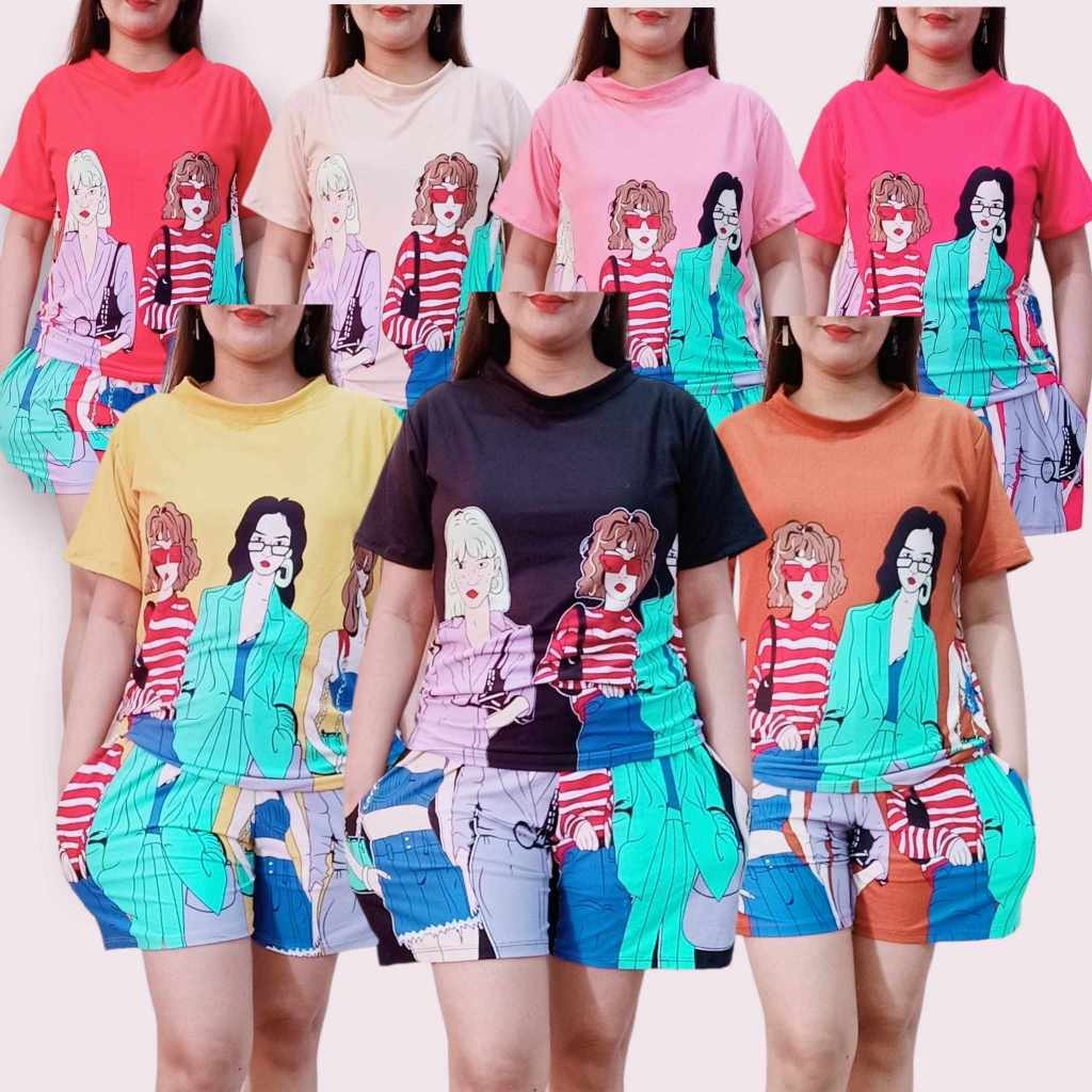 BKK Senepa Blouse & Shorts Blouse & Pajama Terno Fits up to XL with ...