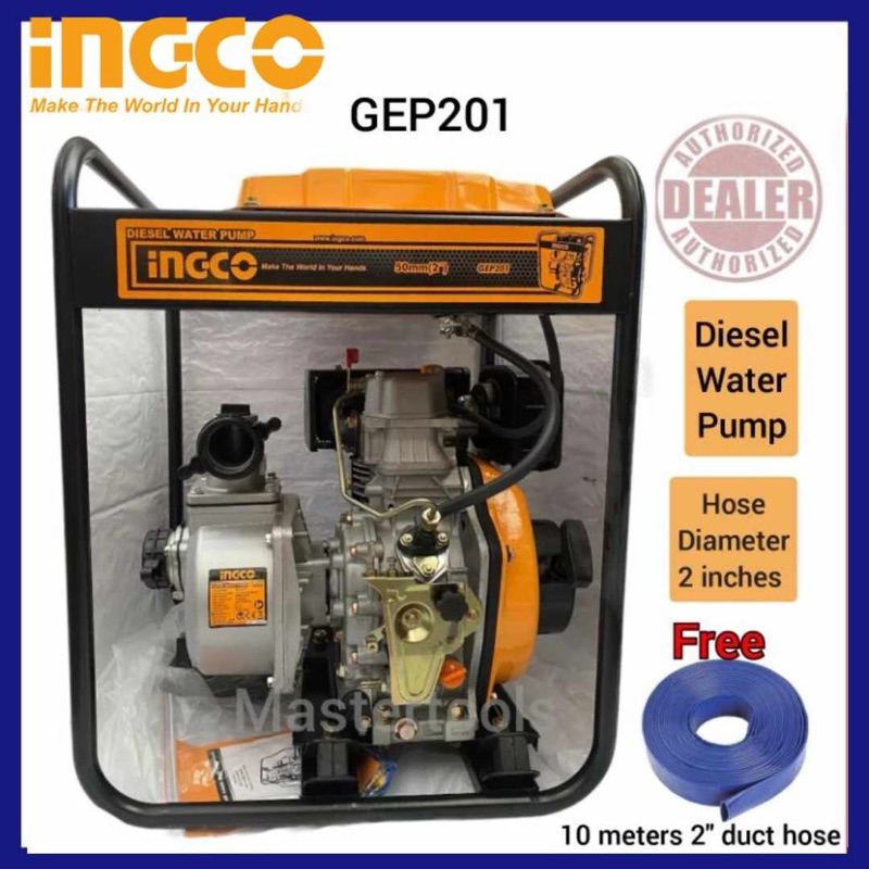 Ingco Diesel Pump 3.8Hp GEP201 FREE 10METERS DUCT HOSE | Shopee Philippines