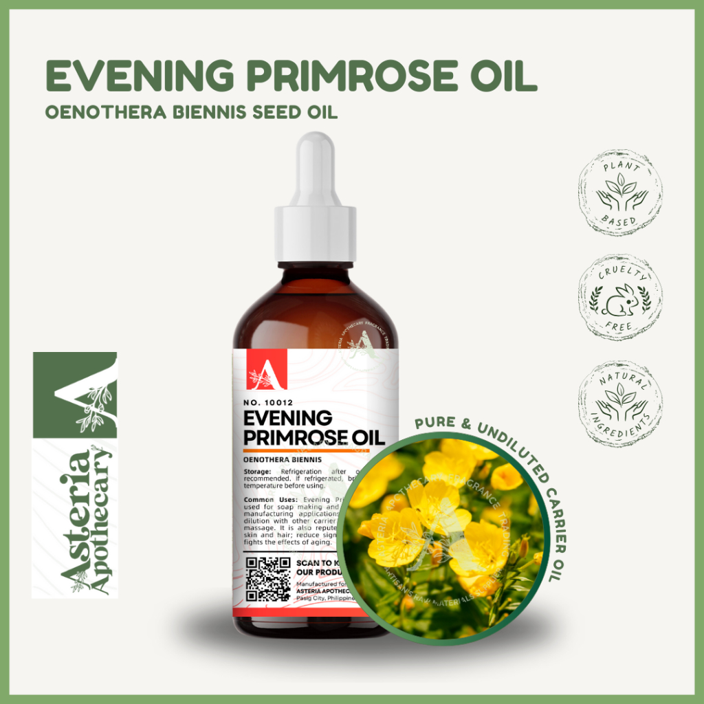 Evening Primrose Oil (Carrier Oil / Base Oil / Beauty Oil) - Asteria ...