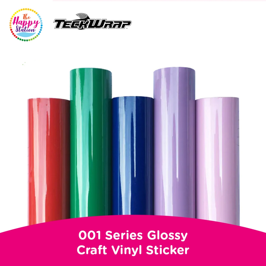 TECKWRAP | 001 Series Glossy Adhesive Craft Vinyl Sticker | Shopee ...