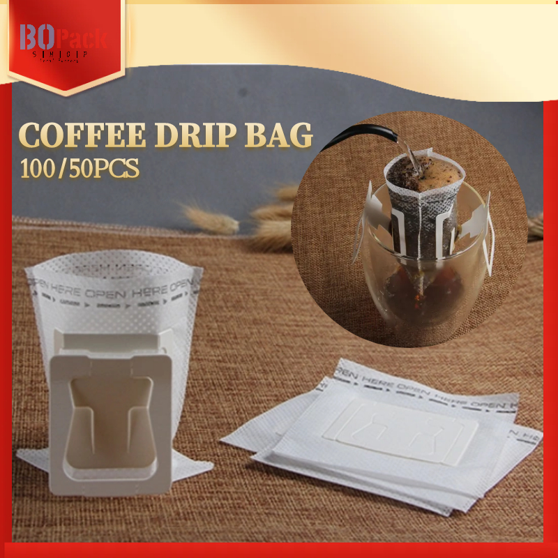 50 pcs Empty Coffee Drip Bags - Ideal for Rebranding, Tea & Coffee ...
