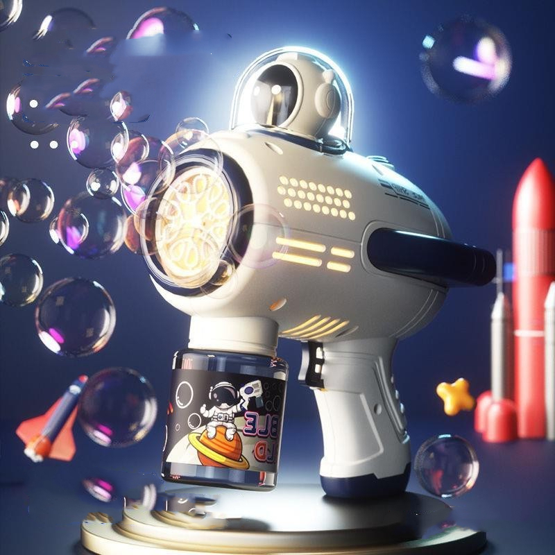 Children's Bubble Gun Learning Walking Children's Space Bubble Machine ...