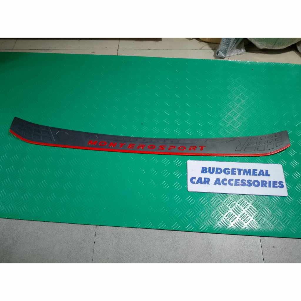 Mitsubishi Montero 2020 to 2021 Rear Step Sill Bumper Guard Red Lining ...