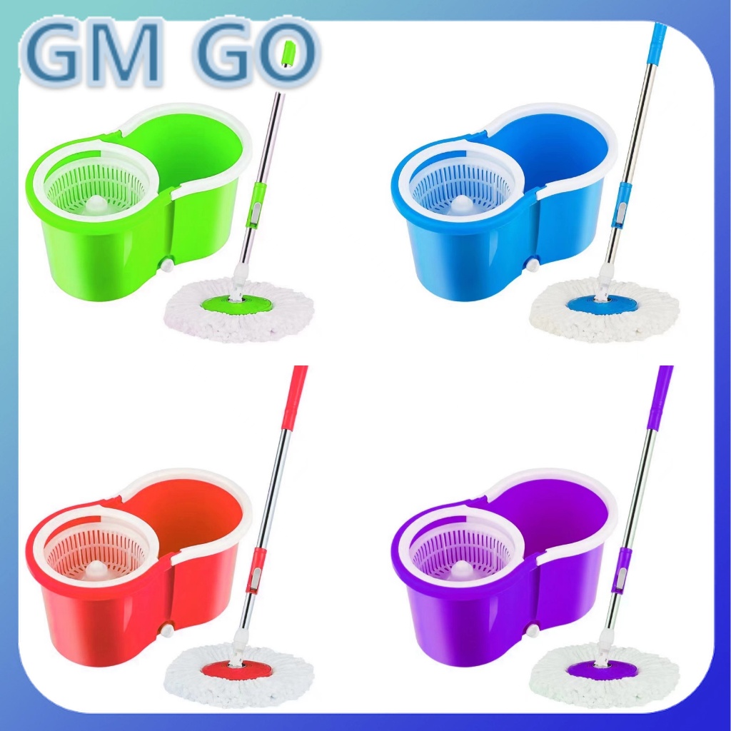 Magic spin mop with bucket 360° Rotating Floor Cleaning Plastic Liner ...