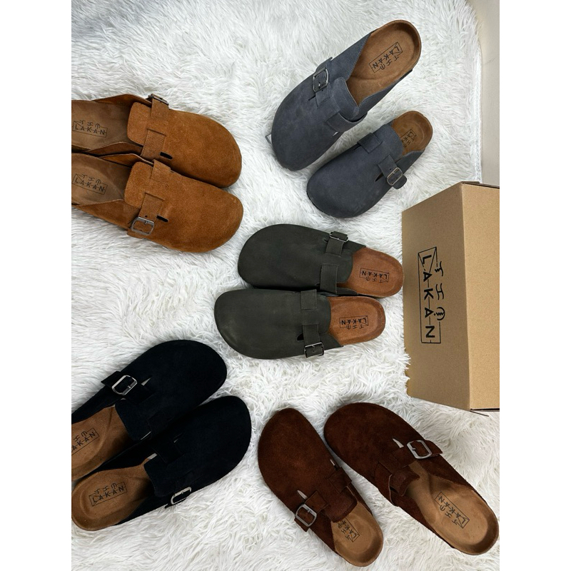 FOR MEN LAKAN BOSTON CLOGS GENUINE SUEDE LEATHER MADE IN MARIKINA ...