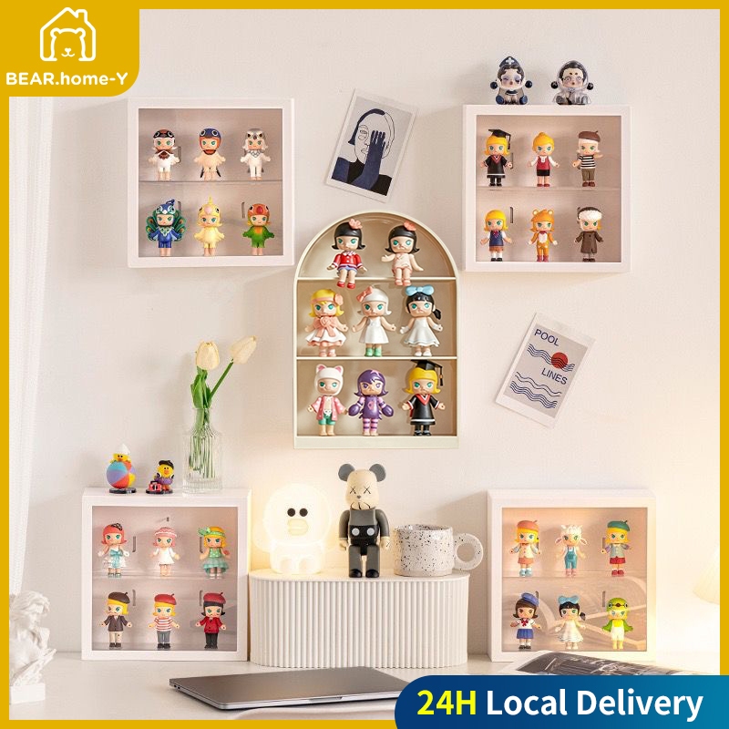 Blind Box Storage Display Rack Wall Mounted Dustproof Storage Cabinet ...