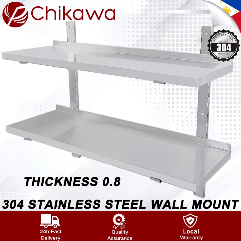 304 stainless steel kitchen organizer storage rack, kitchen rack, wall ...