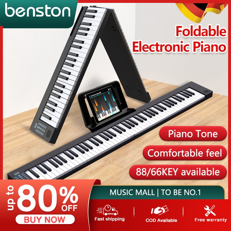 Digital Piano Portable Electronic Keyboard Piano 88 Keys Foldable Piano ...