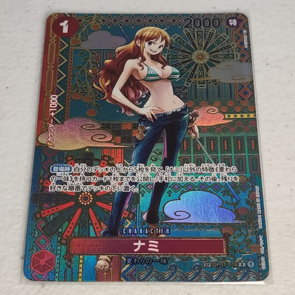 Nami One Piece Card Game TCG OP05 OP01-016 R Alternate Art Parallel SP | Shopee Philippines