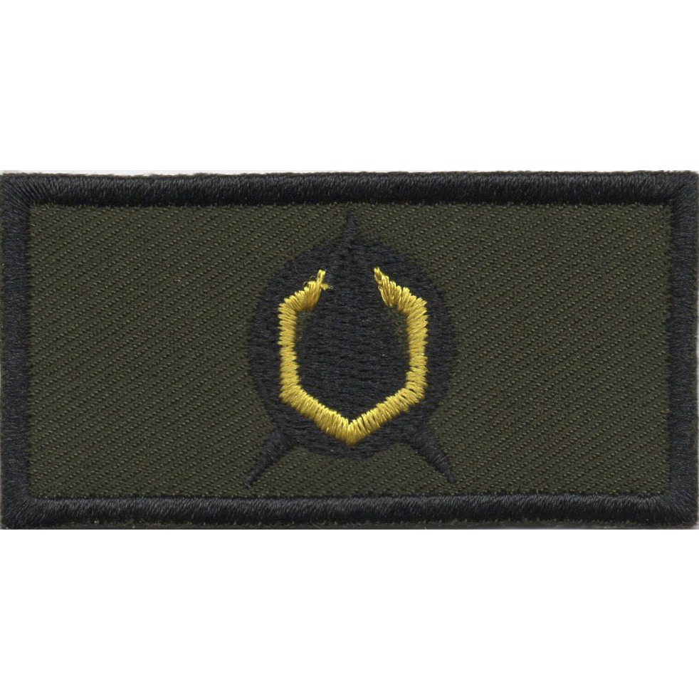ORDNANCE PATCH OD, KHAKI W/ VELCRO, ENGINEERING, CAVALRY KHAKI W ...