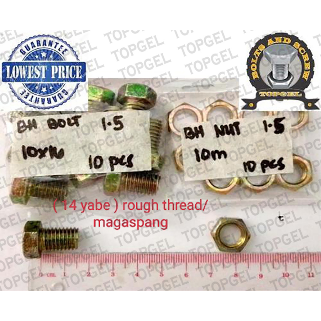 Gold plated/yellow zinc (14 yabe) MAGASPANG THREAD price per 10 pcs ...
