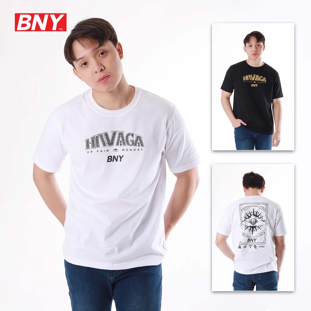 BNY Men's Jersey Round Neck Graphic T-Shirt (001) | Shopee Philippines
