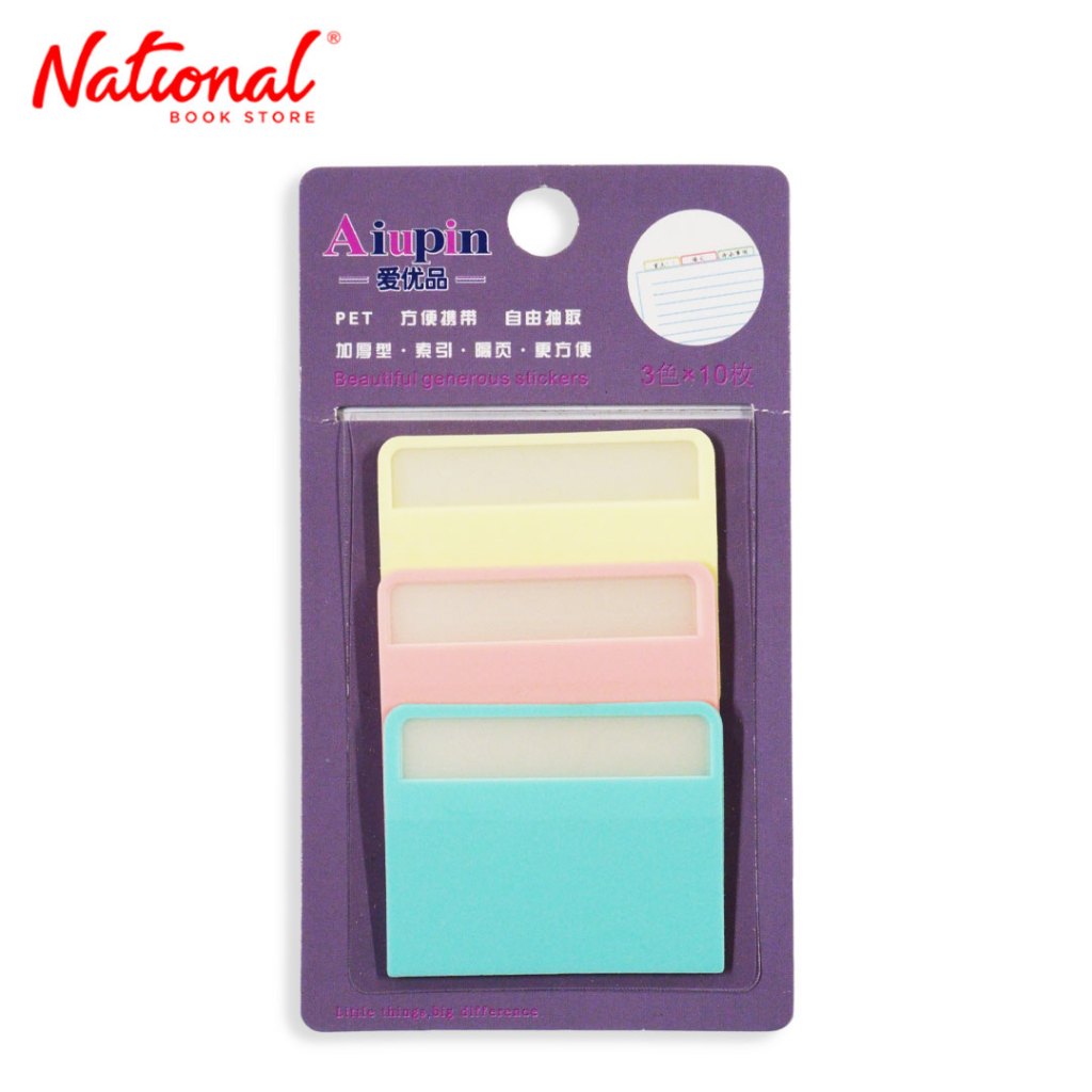 Sticky Note Tabs 3 Colors - School & Office Stationery | Shopee Philippines