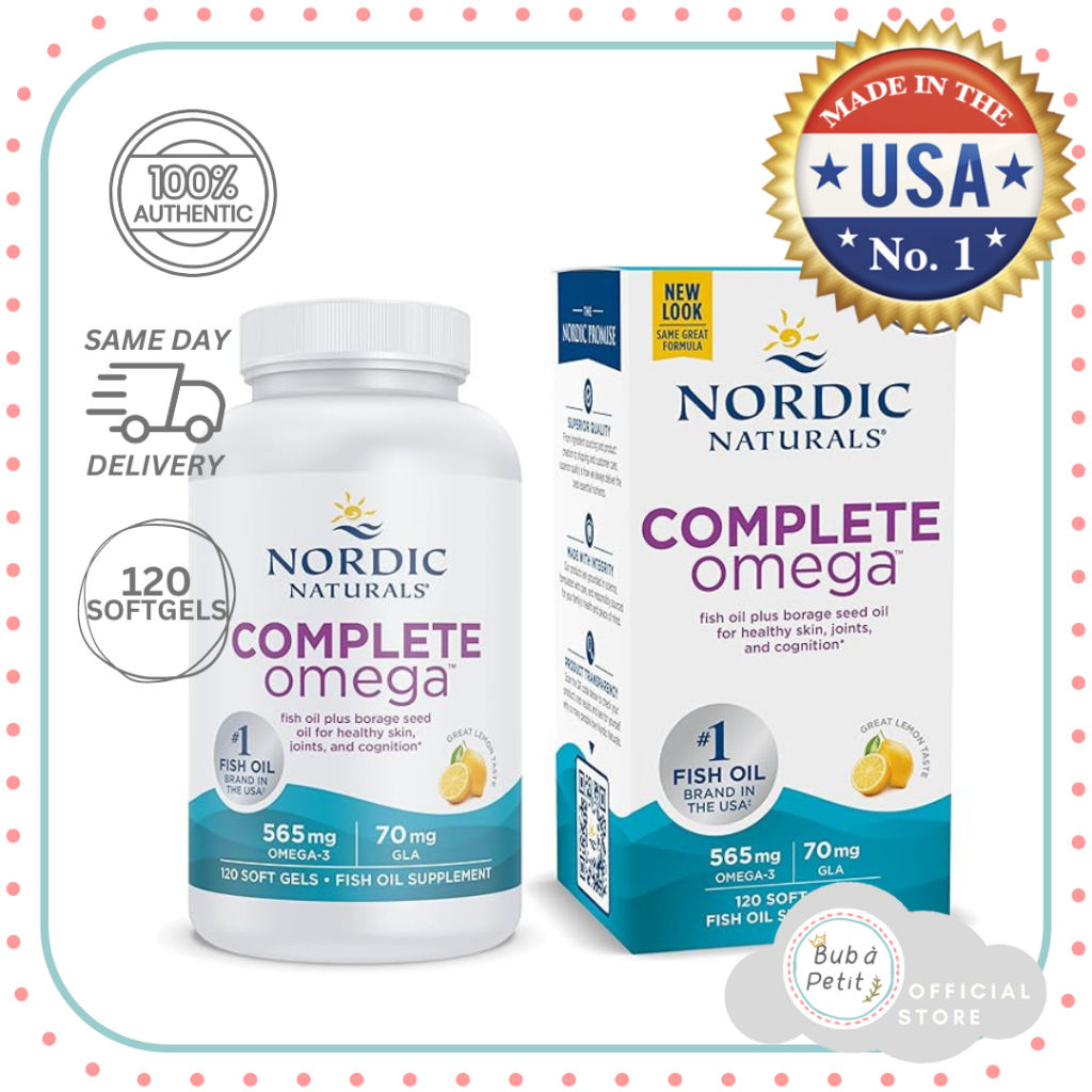 Nordic Naturals Complete Omega, Lemon Flavor - 8 oz - 1270 mg Omega-3 ...