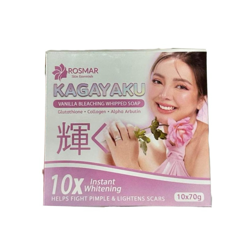 Rosmar Kagayaku Bleaching Whipped Soap 10x Instant Whitening 70g