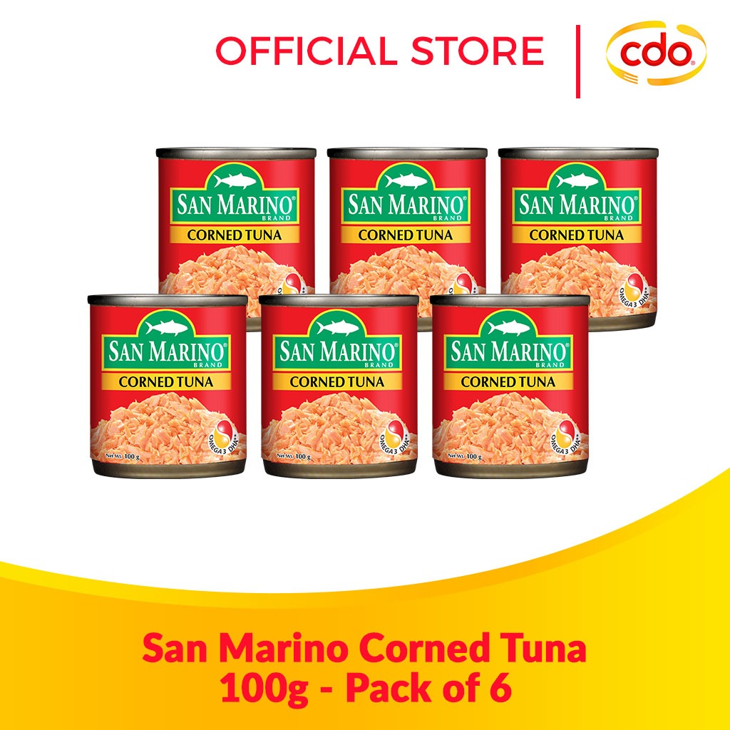 SAN MARINO Corned Tuna 100g - pack of 6 | Shopee Philippines