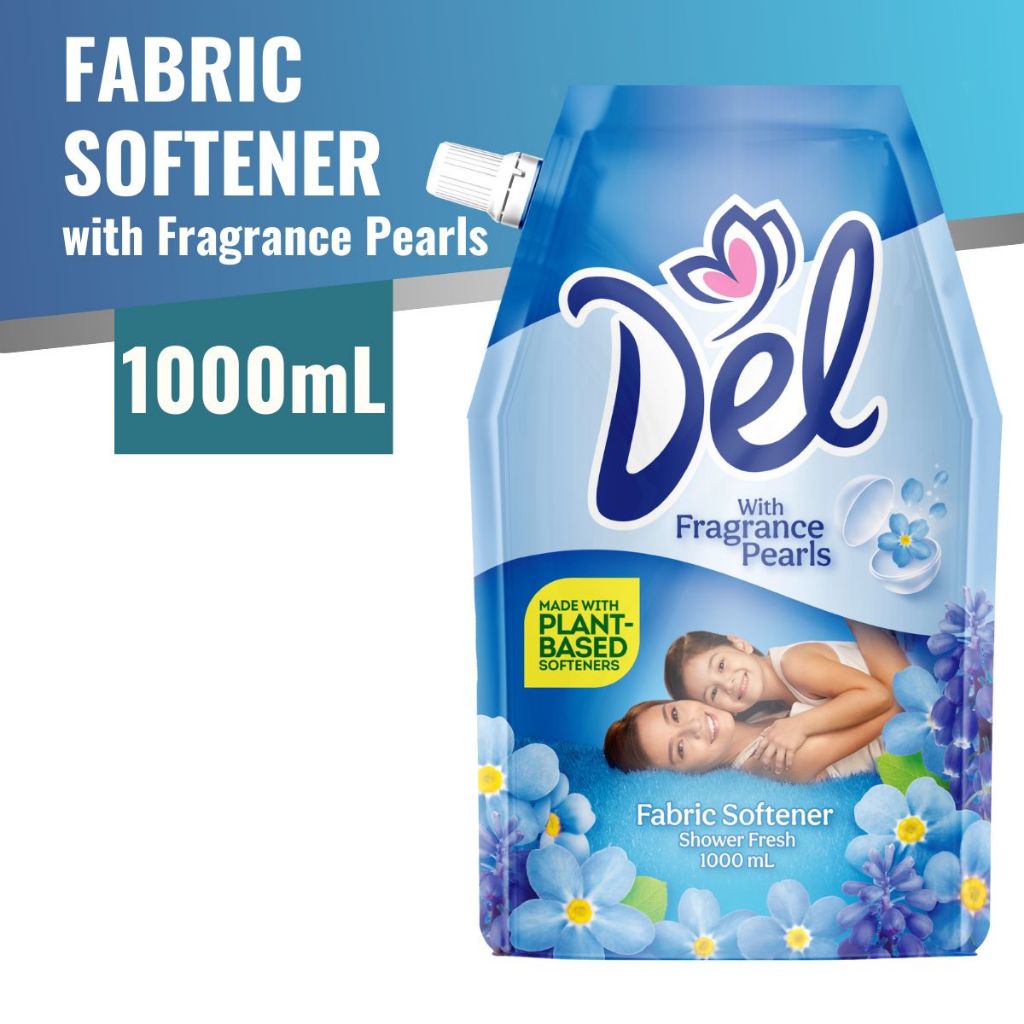 Del Fabric Conditioner Shower Fresh Refill Pouch 1000Ml | Shopee ...