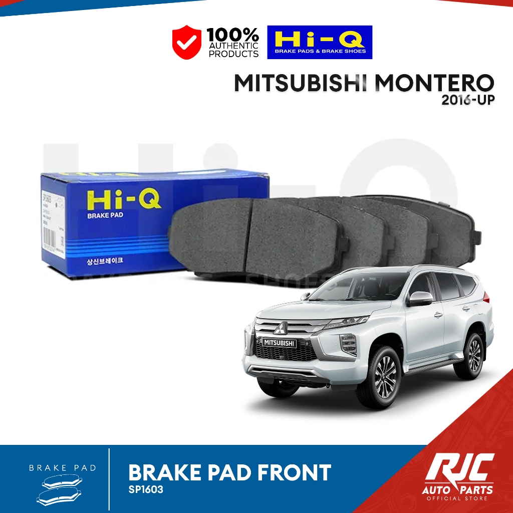 HI-Q BRAKE PAD MITSUBISHI MONTERO FRONT 2016-UP SP1603 Montero 1SET ...