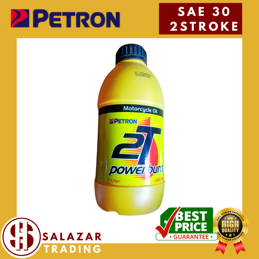 PETRON 2T POWERBURN MOTORCYCLE OIL 1LITER | Shopee Philippines