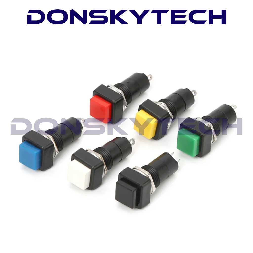 PBS-12B 12MM 2PINS OFF-ON Momentary Self-Reset Square Push Button Switch | Shopee Philippines