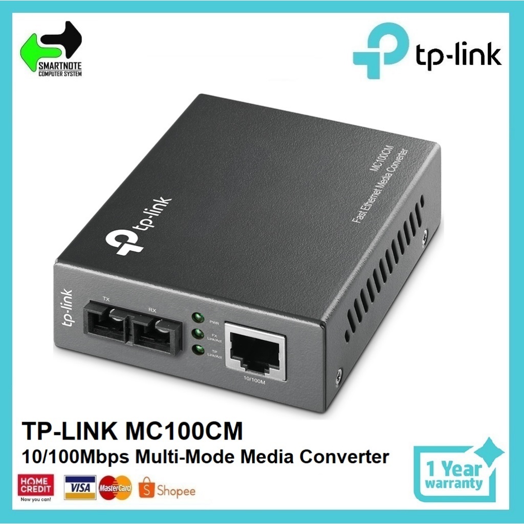 TP-Link MC100CM 10/100Mbps Multi-Mode Media Converter | TP LINK ...
