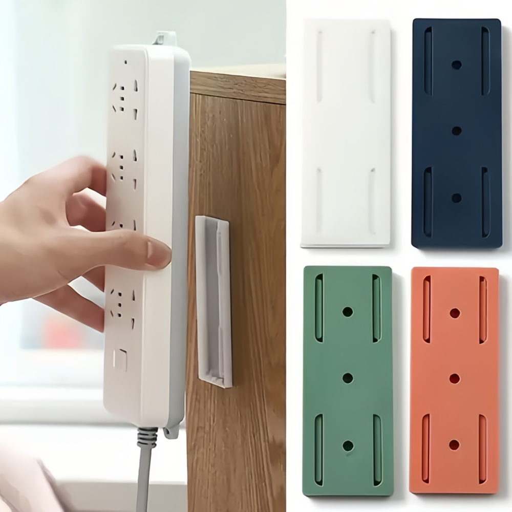1Pcs Self-Adhesive Socket Fixer, Wall Hanging Power Strip Holder ...