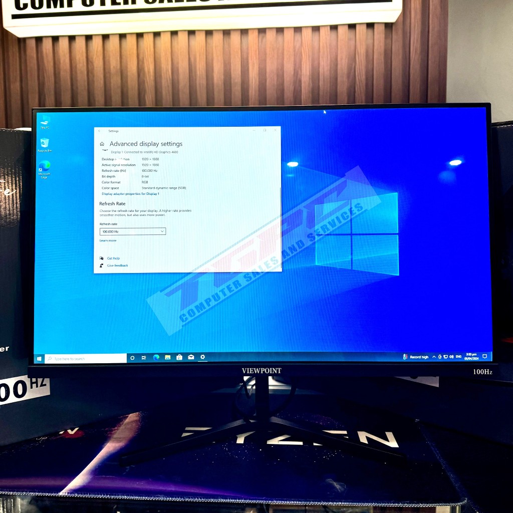 Viewpoint 24inch 75hz VP24S1A VA Semi Curve Frameless Gaming Monitor ...