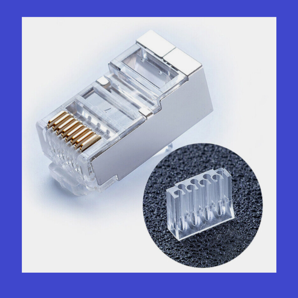 IS669 rj45 connector cat6 network connector split type shielded modular ...