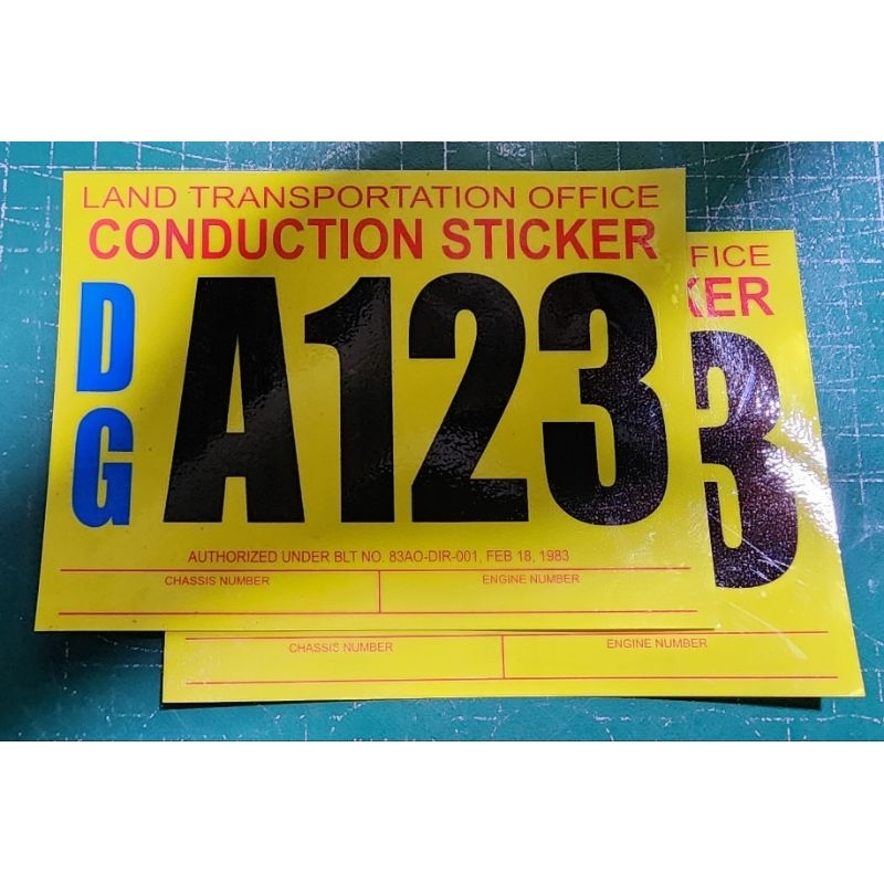 CONDUCTION STICKER (2PCS) 3M REFLECTORIZED | Shopee Philippines