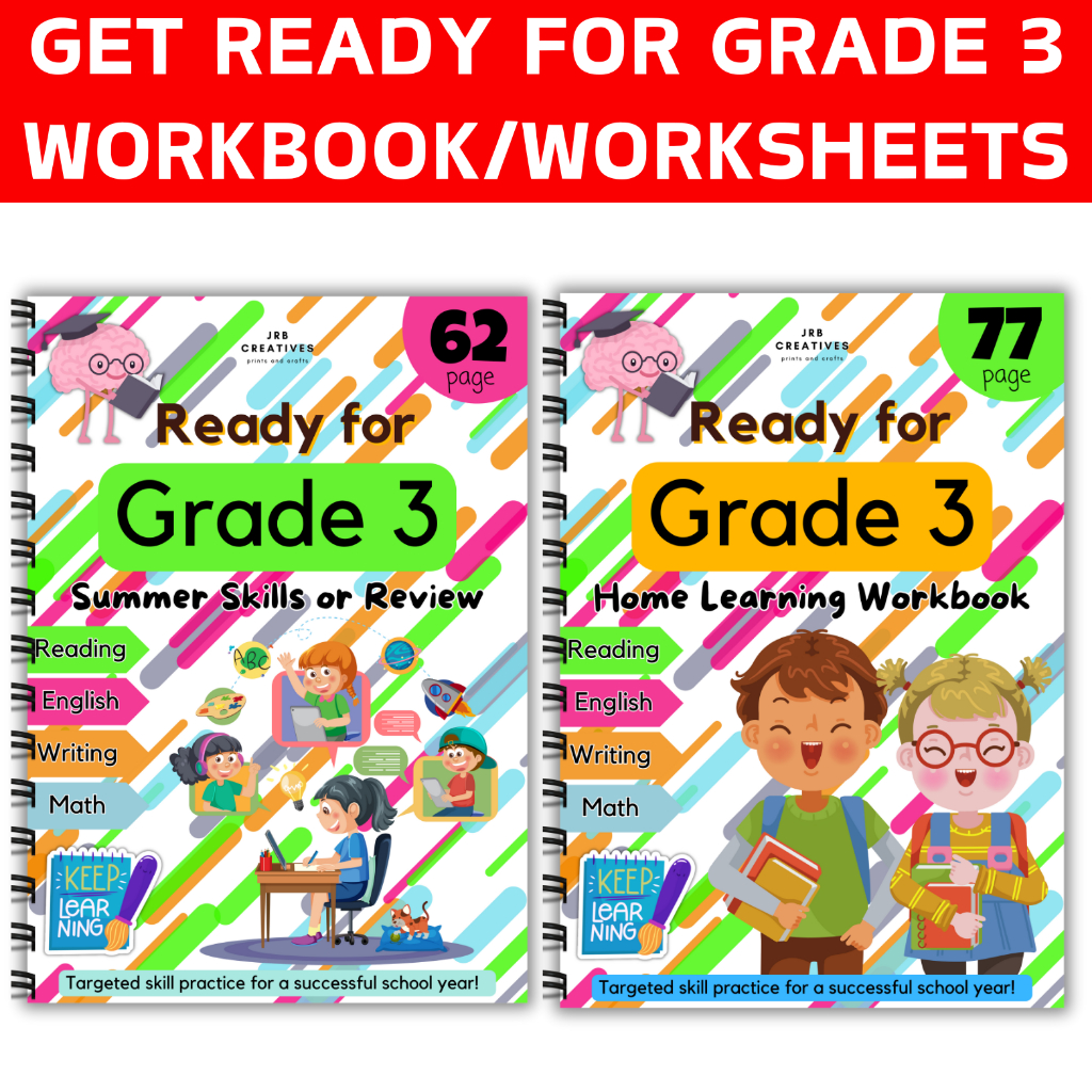 Get Ready for GRADE 3 Activity Learning Workbook/Worksheets | Shopee ...