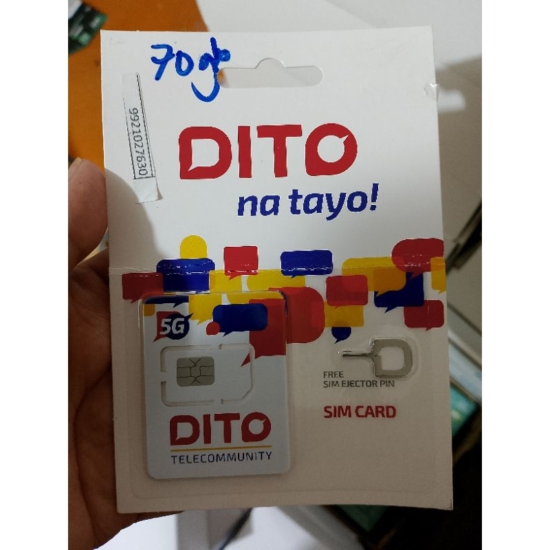 DITO SIM CARD WITH FREE 70GB | Shopee Philippines