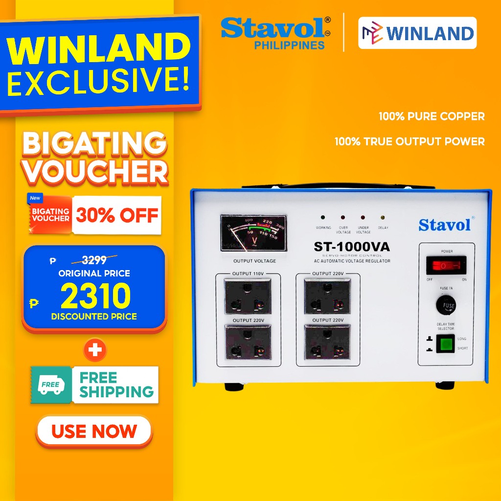 Stavol by Winland 100% Copper 1000W Servo Motor Control Automatic ...