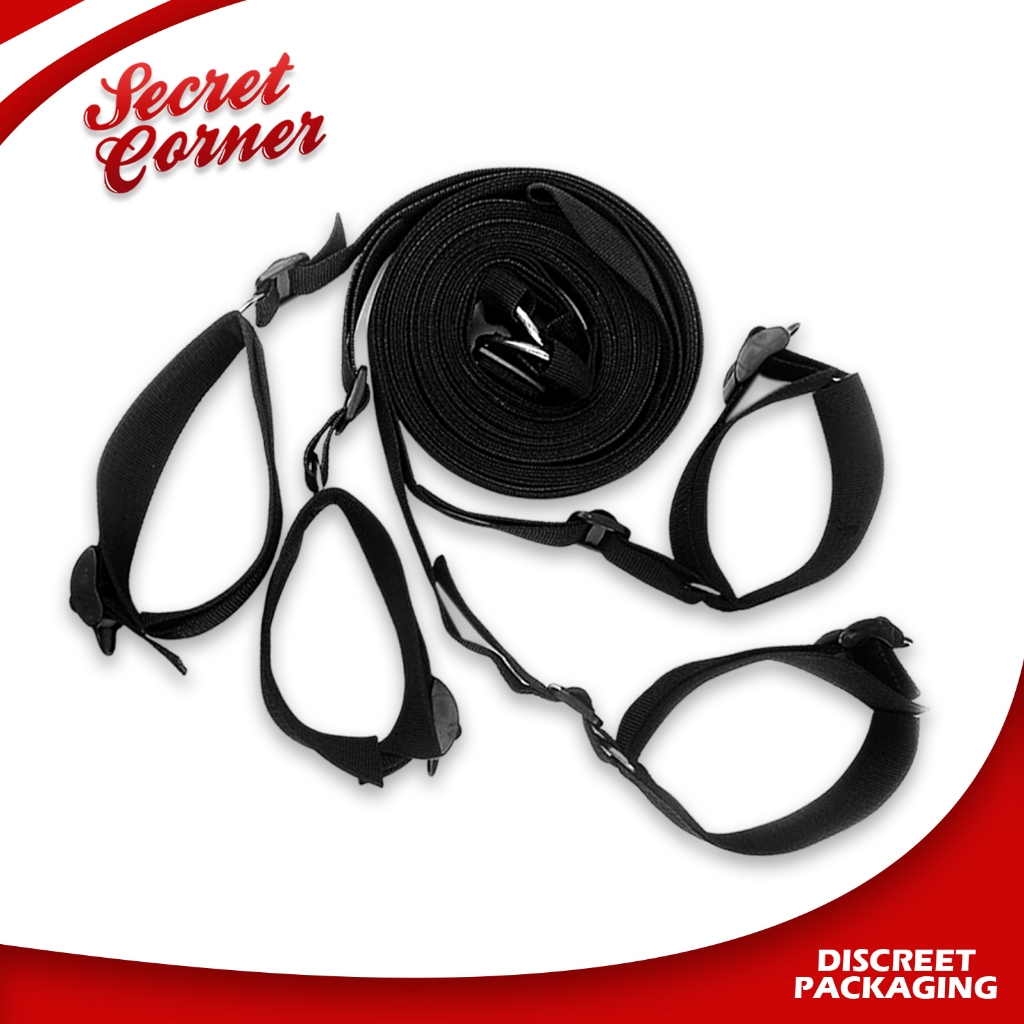 Secret Corner Bdsm Bondage Adjustable Velcro Strap Handcuffs And Ankle ...