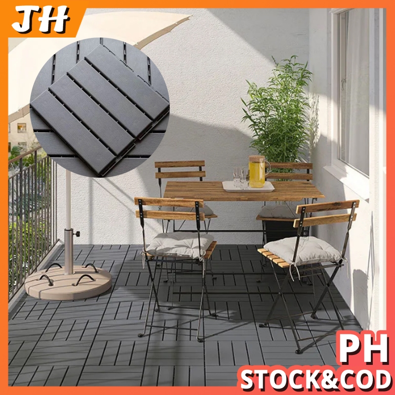 PVC Floor Decking tiles Indoor Outdoor DIY Interlocking Tiles for Porch ...