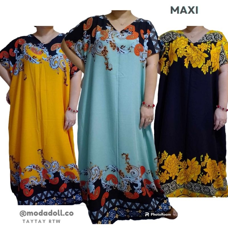 ModaDollCo. 3XL-4XL Trina Vneck Challis Linen Dress | PLUS SIZE (Medium-4XL) | Taytay Tiangge ...