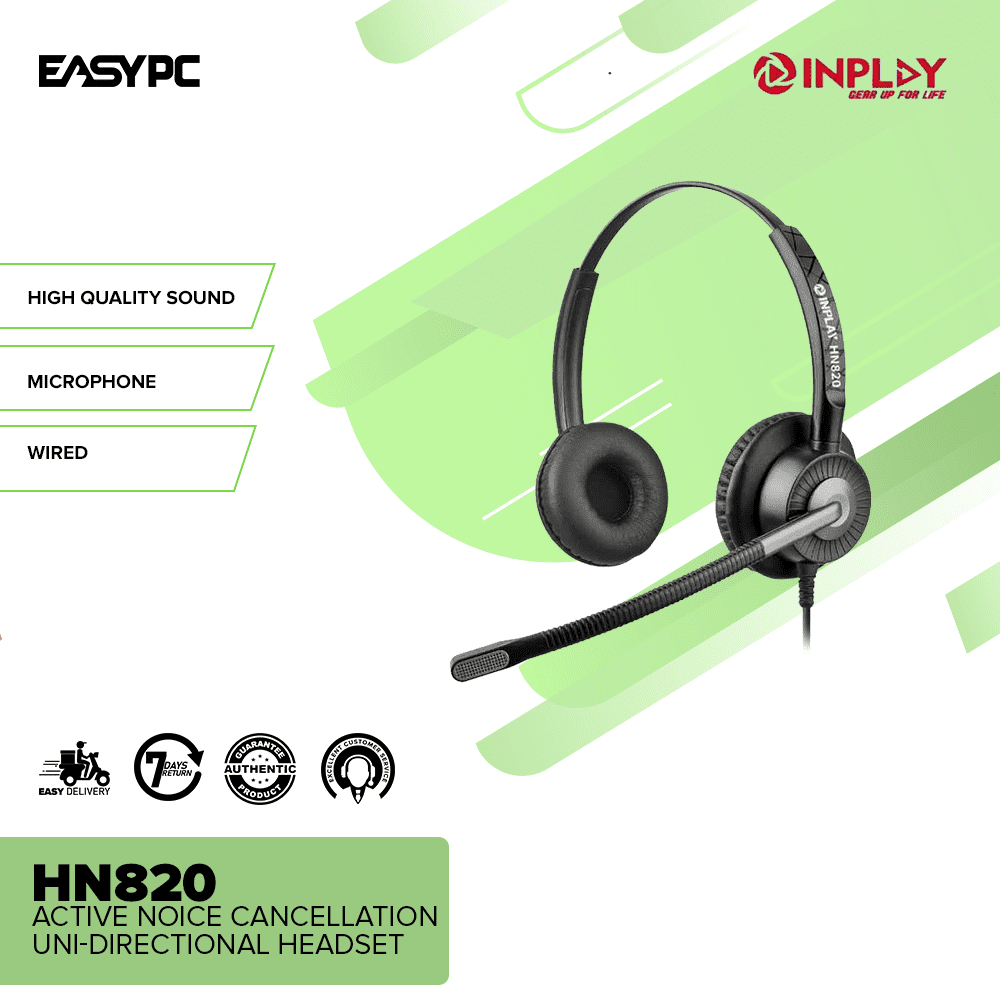 EasyPC | INPLAY HN620 V2/ HN820 Noice Cancelling Headset| Uni ...