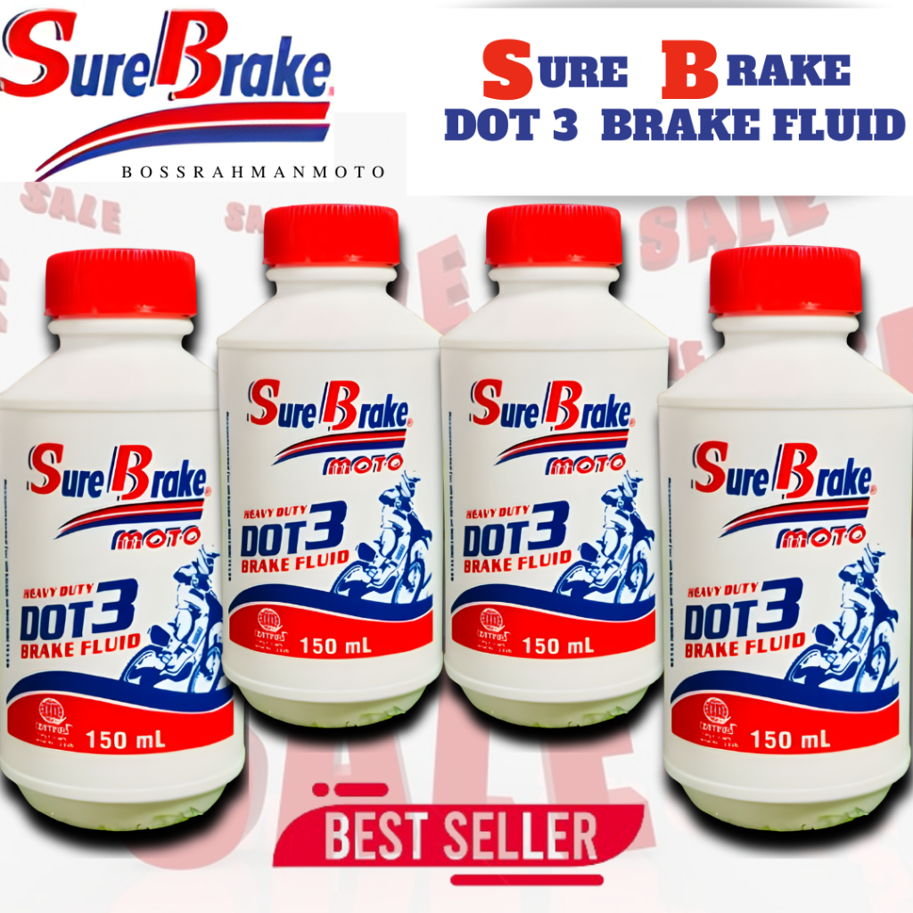 SUZUKI SMASH 115 SURE BRAKE MOTO HEAVY DUTY BRAKE FLUID 150 ml | Shopee ...